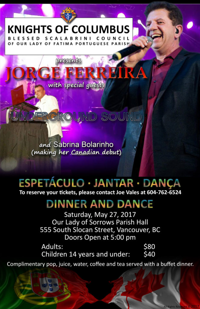 May 27th - Jorge Ferreira Concert - Portugal in Vancouver